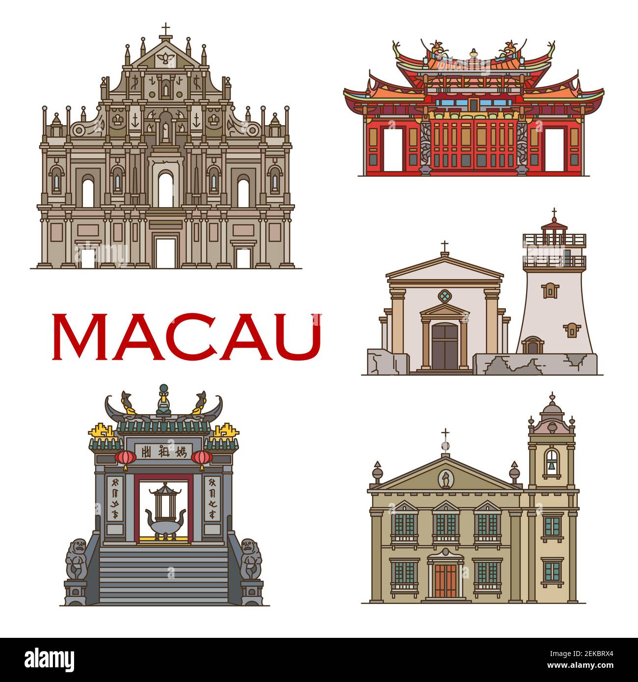 Macau a ma Stock Vector Images - Alamy