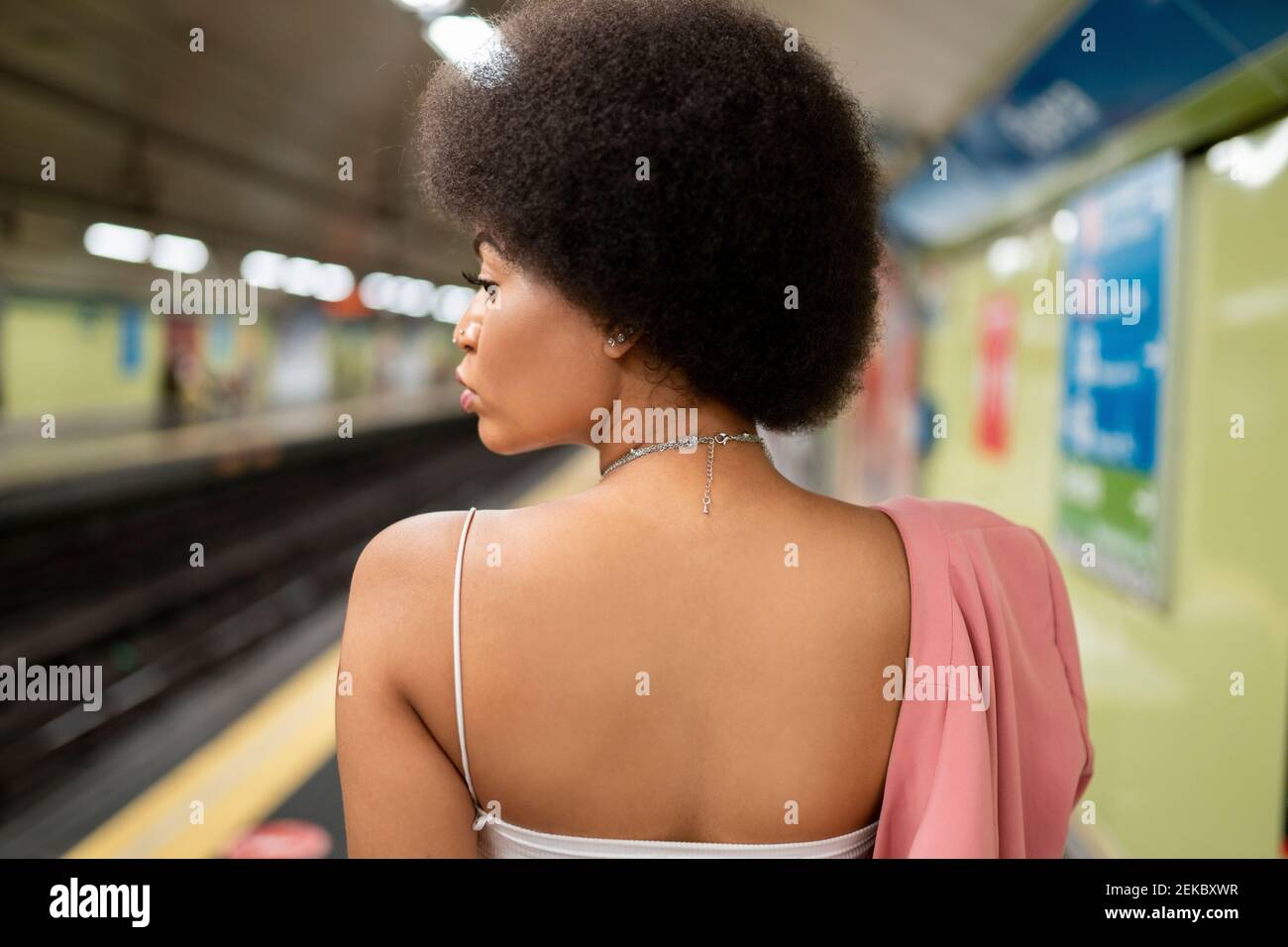 Subway beautiful woman hi-res stock photography and images - Alamy