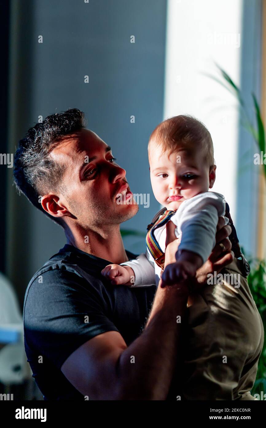 Father carrying baby home hi-res stock photography and images - Alamy