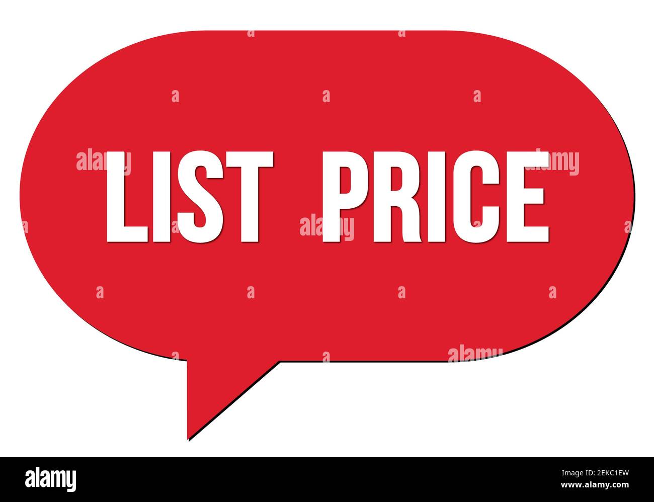 List price text written hi-res stock photography and images - Alamy