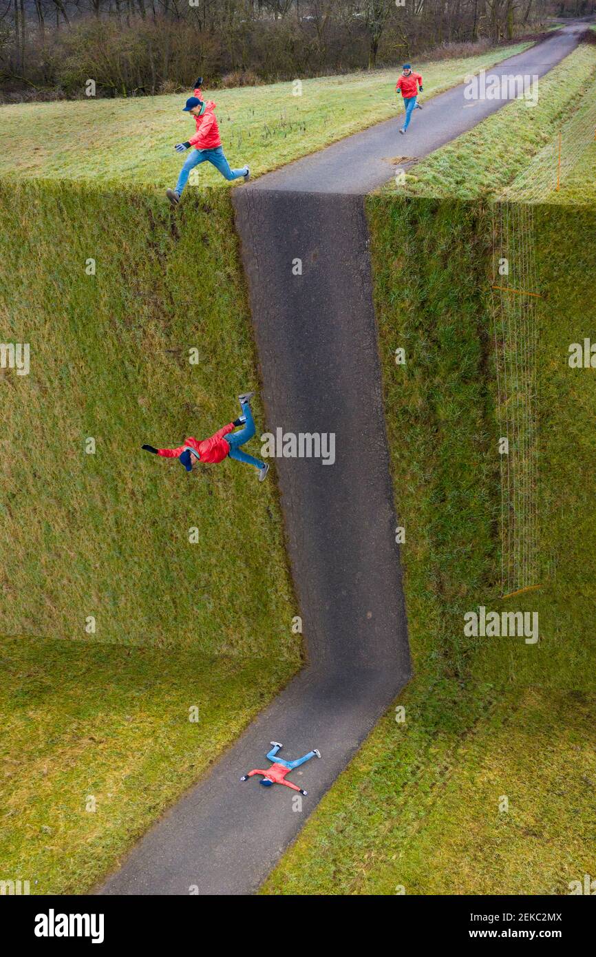 Falling into abyss hi-res stock photography and images - Alamy