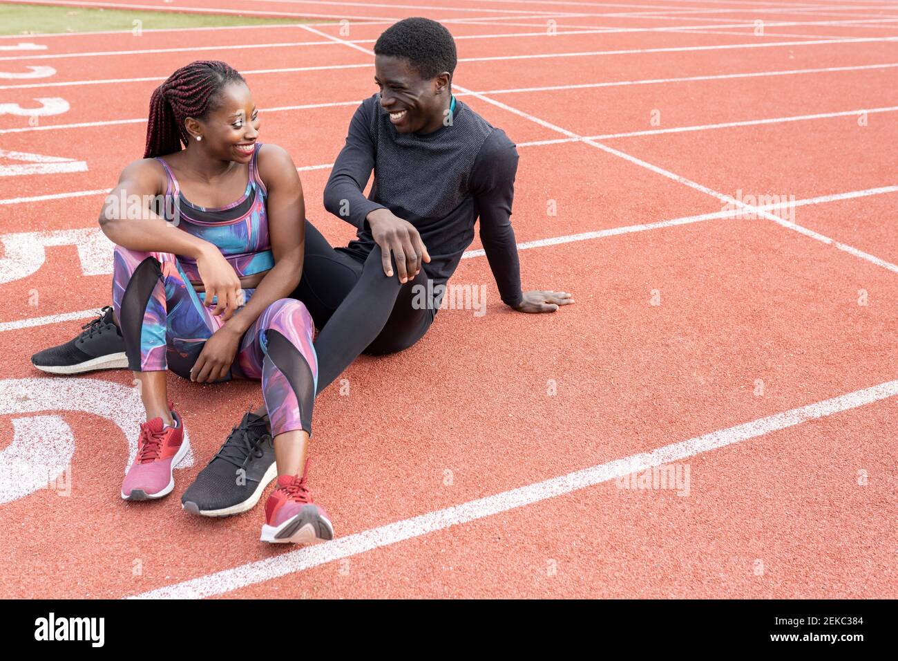 Black People Running Track