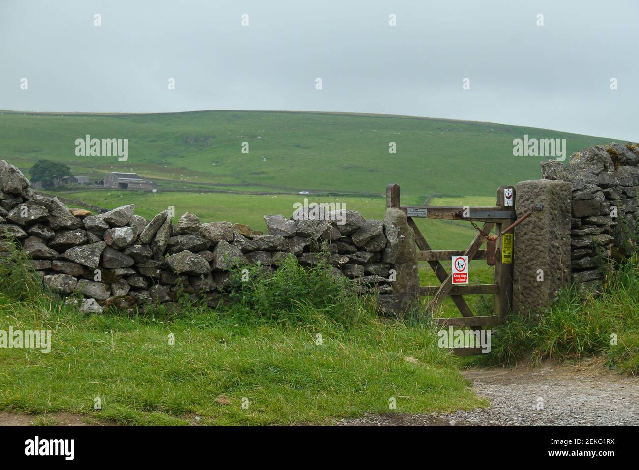 A paddock gate seen at the Hope Valley in the Peak district. (Photo by ...