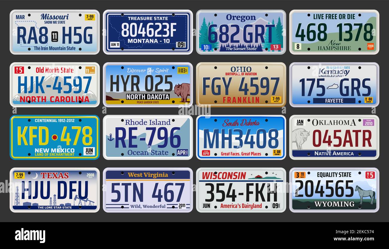 New york state licence plate Stock Vector Images - Alamy