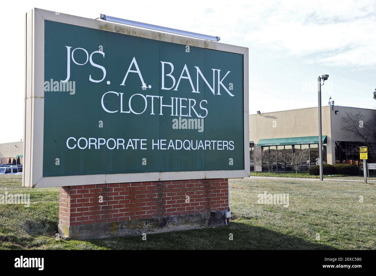 Jos A. Bank Clothiers headquarters in Hampstead, MD. The owner of Men's ...