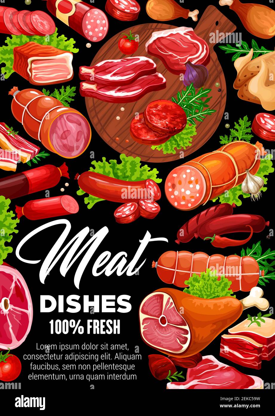 Smoked chops with chicken meat and bacon Stock Vector Images - Alamy