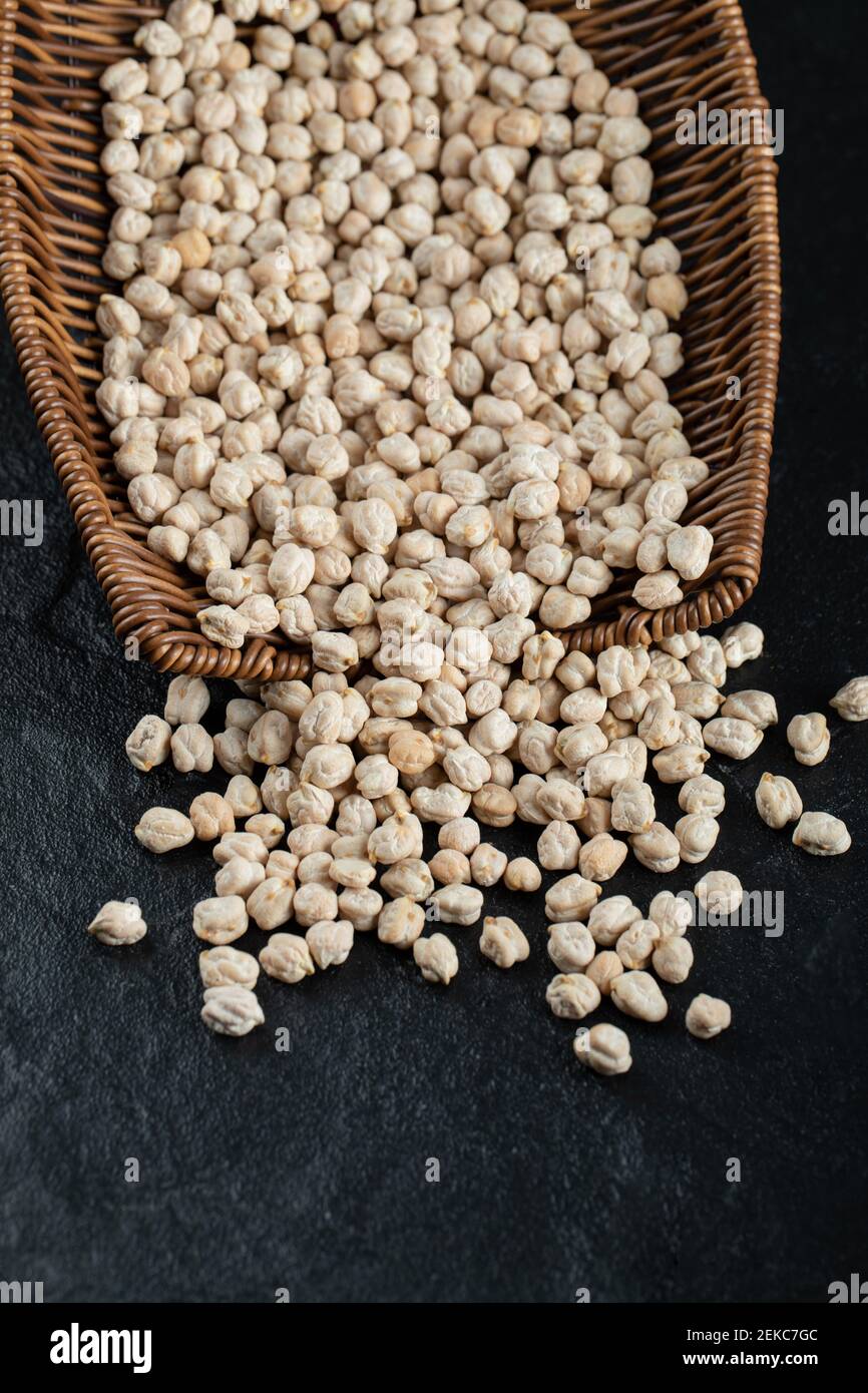 Many white color of uncooked beans isolated in studio Stock Photo - Alamy