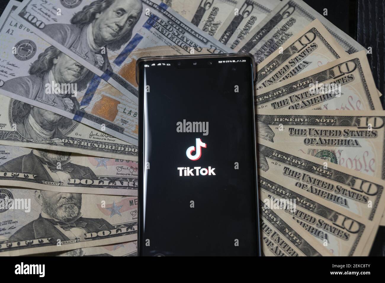 SHANGHAI, CHINA - AUGUST 4, 2020 - TikTok, an APP for mobile phones, is ...