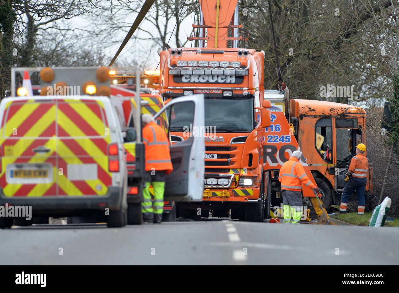 Bin lorry accident hi-res stock photography and images - Alamy