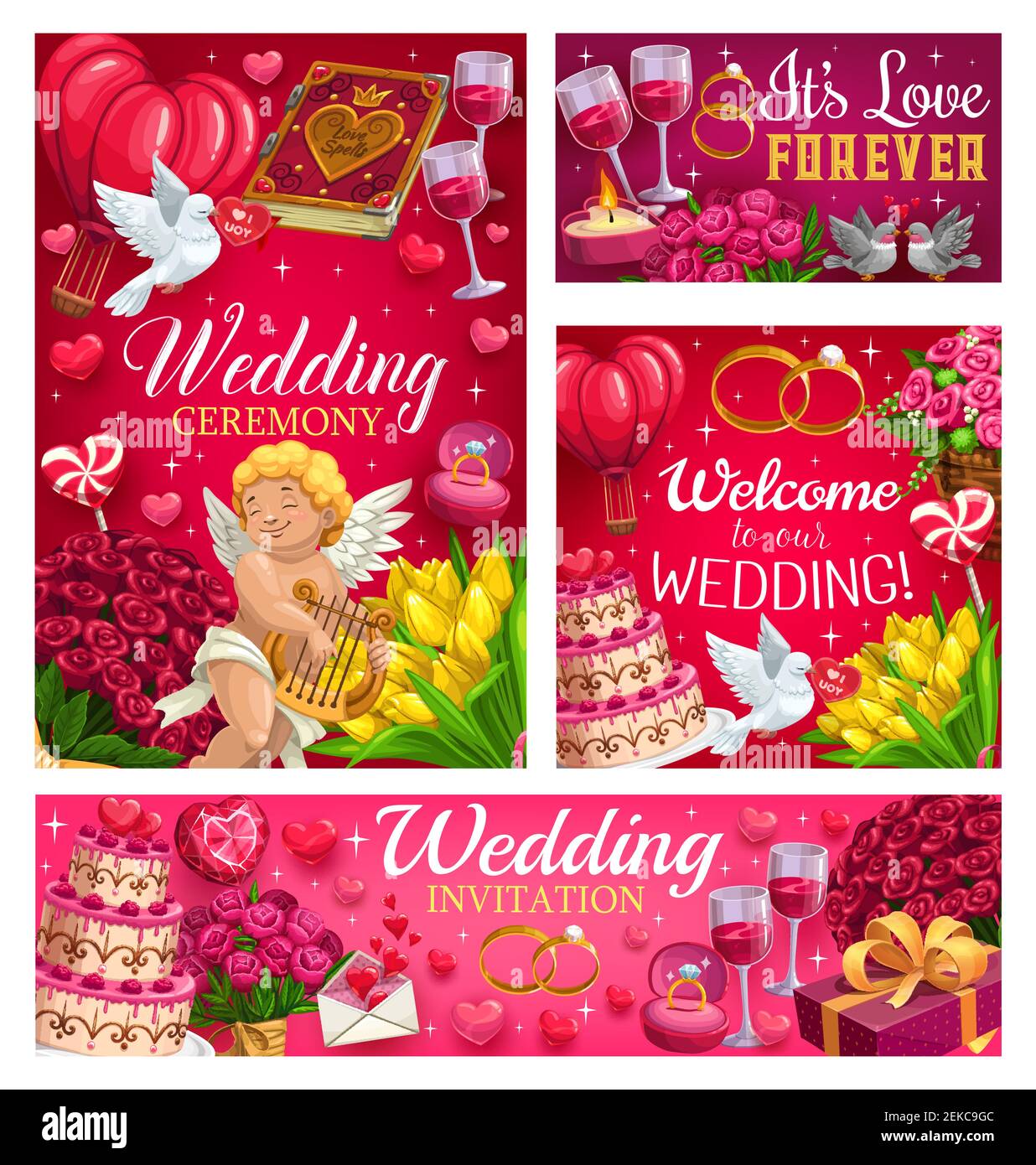 Welcome to our wedding, love forever and save the date party ...