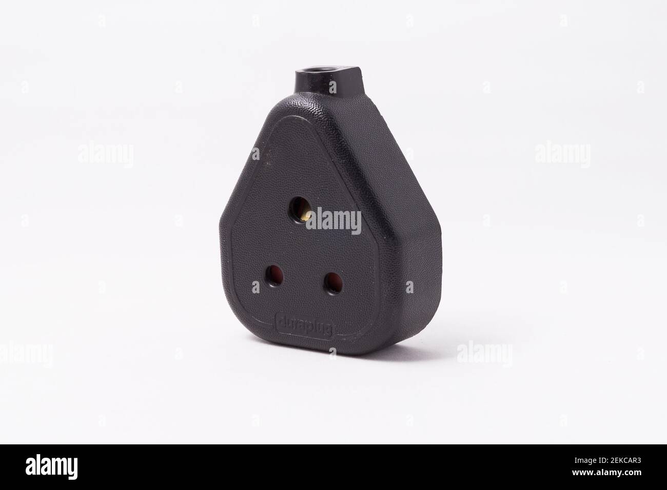 Isolated 15amp socket against a white background Stock Photo - Alamy