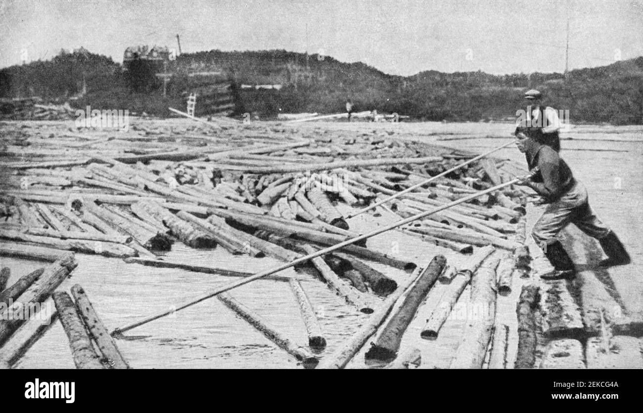 Log raft canada hi-res stock photography and images - Alamy