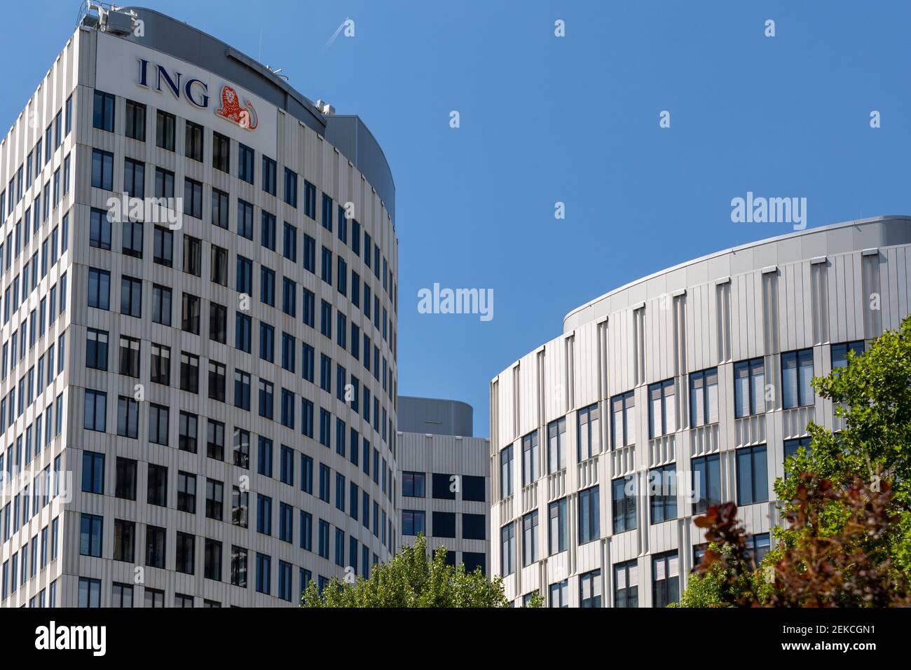 Der deutsche Sitz der niederländischen Großbank ING Diba am 5. August ...