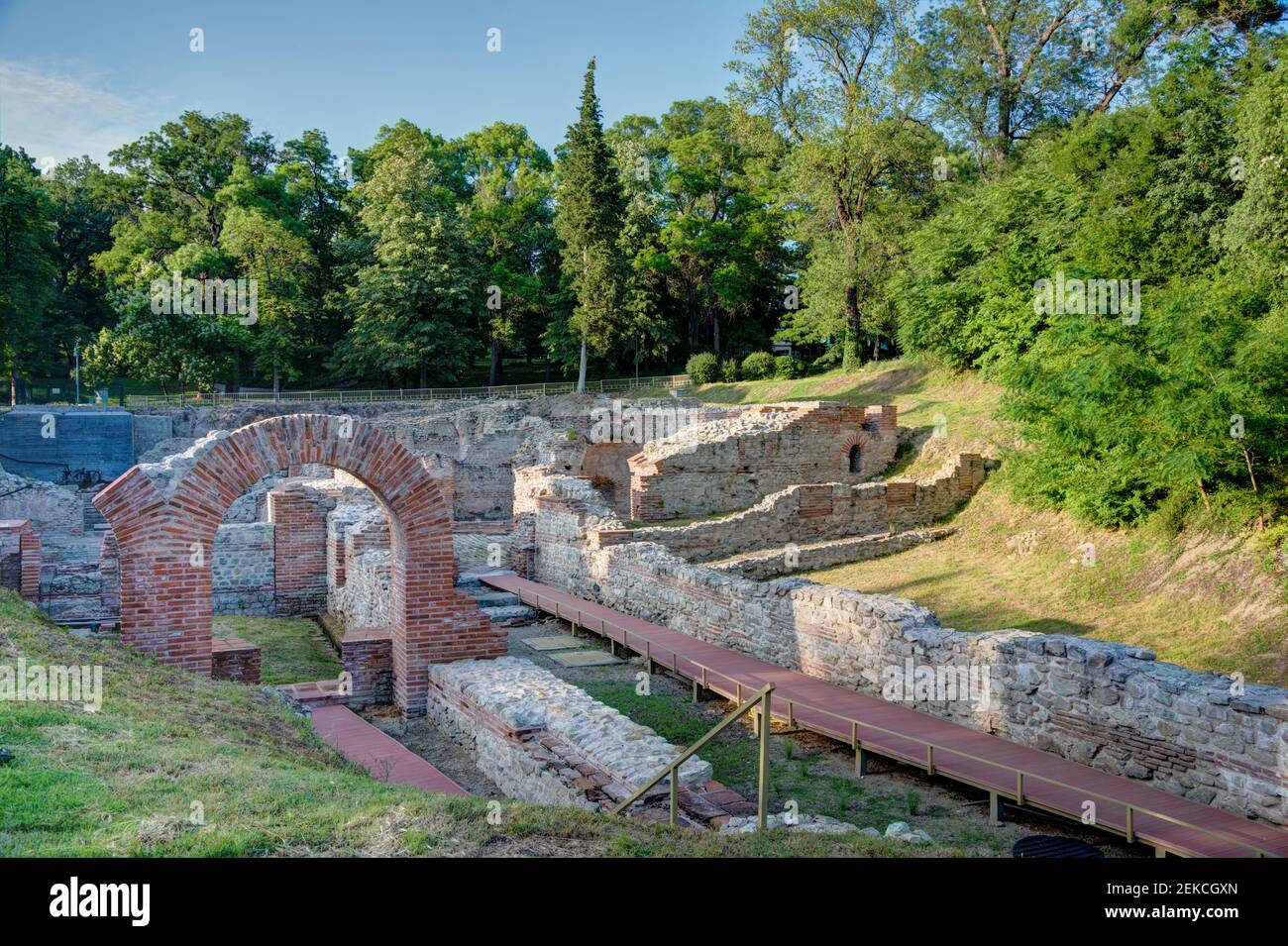 Ruins of roman baths at Hisarya, Bulgaria Stock Photo - Alamy