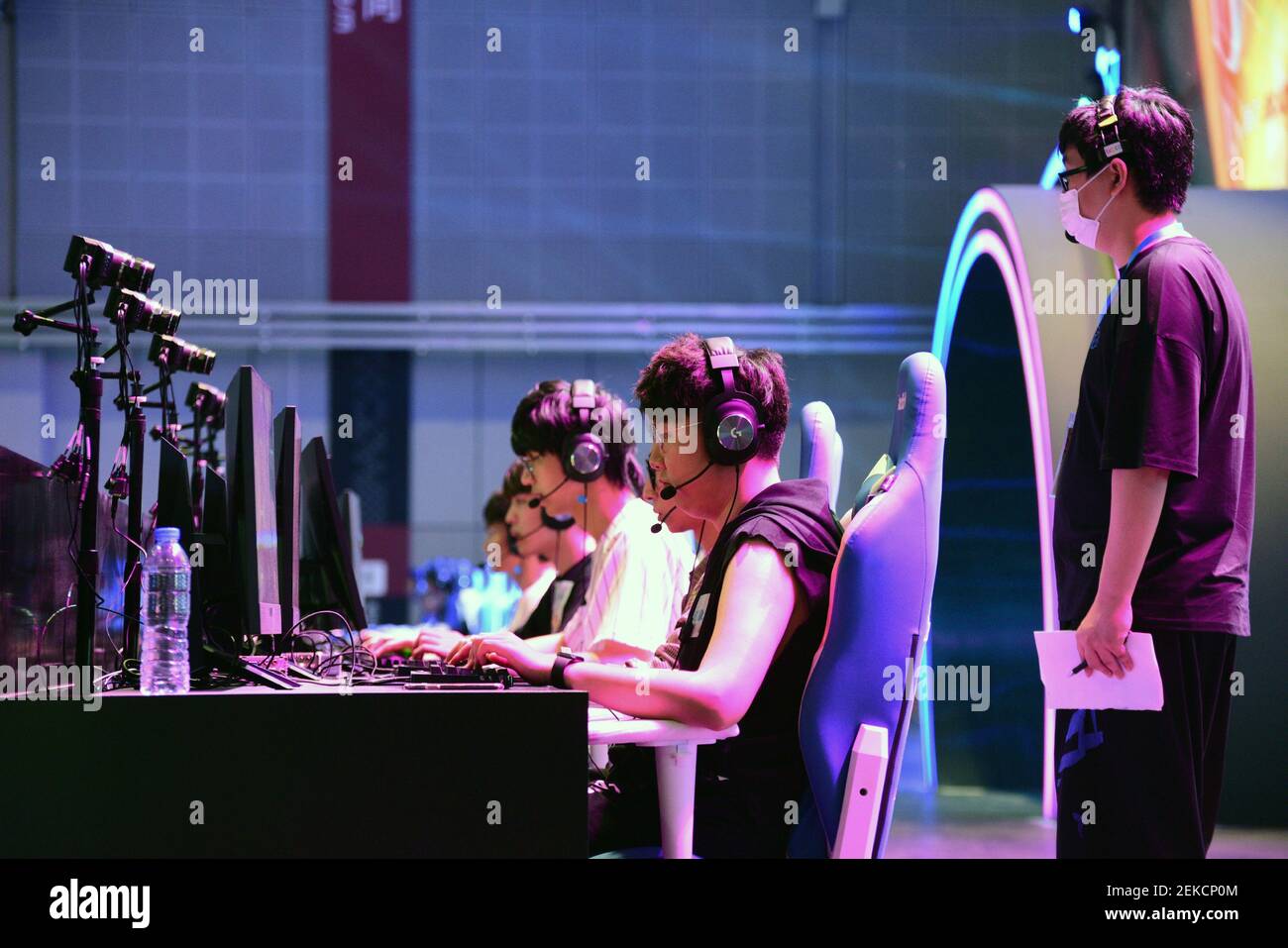 ACG lovers go to and enjoy themselves at the Bilibili World 2020, an exhibition held by Chinese ...