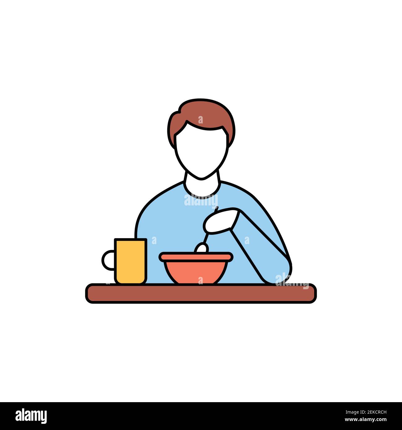 Eat color line icon. Pictogram for web page, mobile app Stock Vector ...