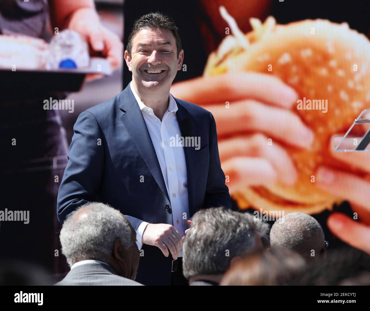 In this file photo, Steve Easterbrook, then CEO of McDonald's Corp ...