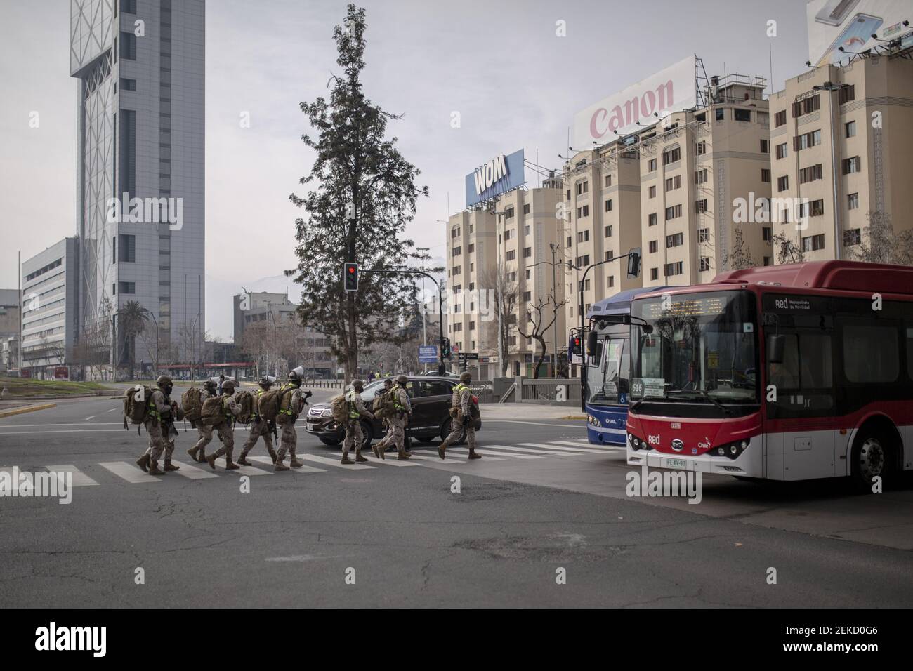 The Special Operations Brigade of the Chilean Army arrives at the ...