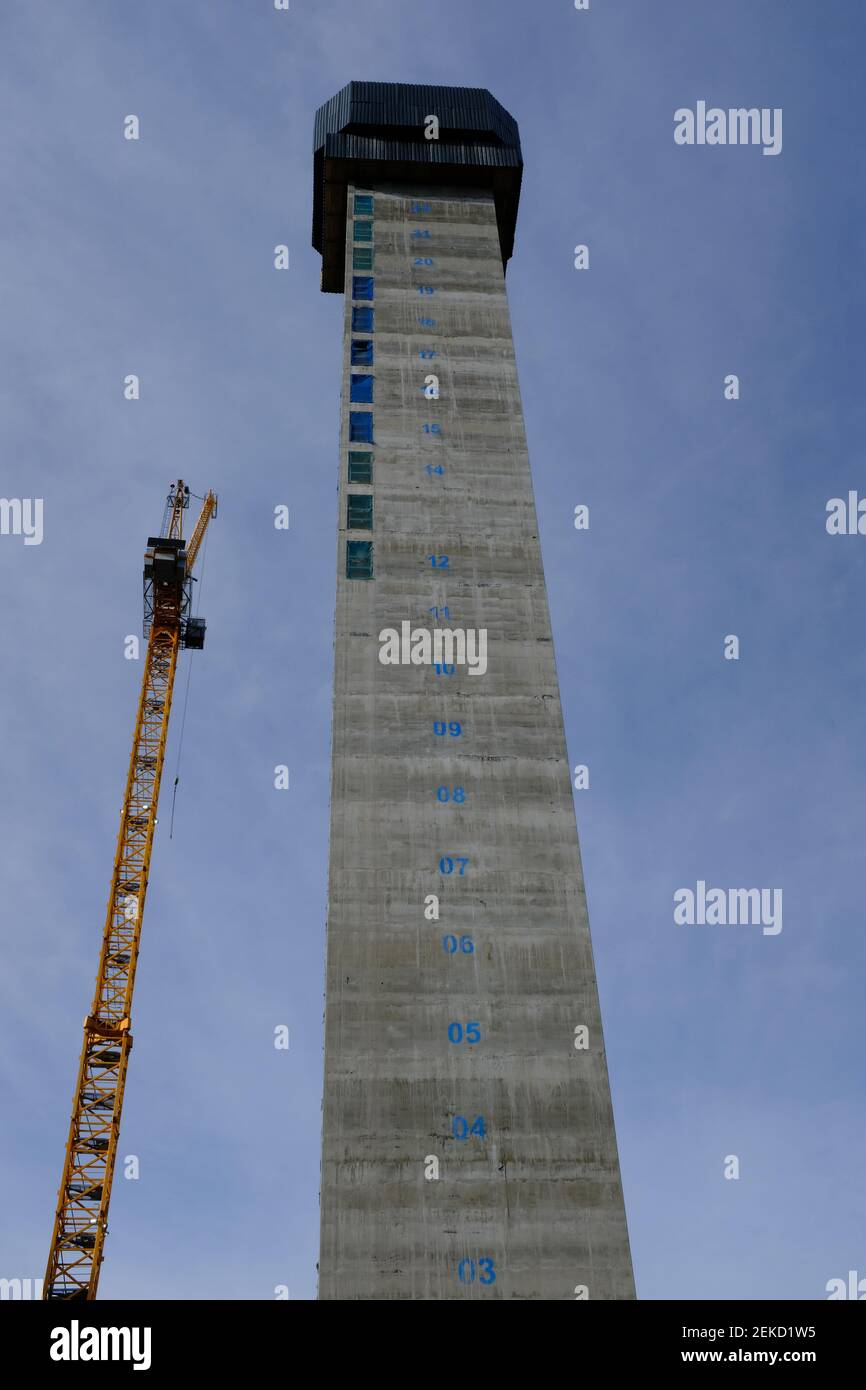 LONDON - 23RD FEBRUARY 2021: Construction has begun on the new Unite ...