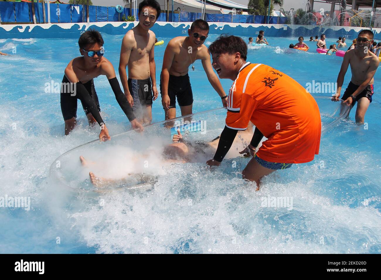 As the city issues orange heat alert, a local water park launches ice ...