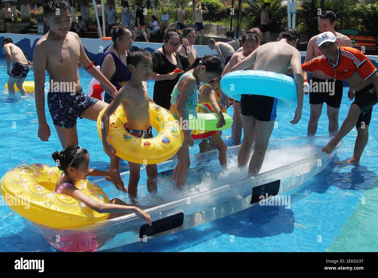 As the city issues orange heat alert, a local water park launches ice ...