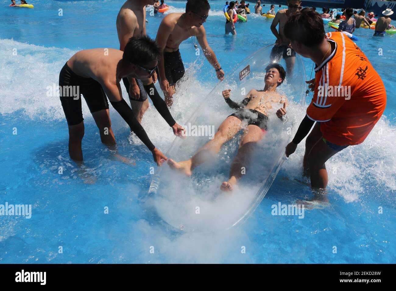 As the city issues orange heat alert, a local water park launches ice ...