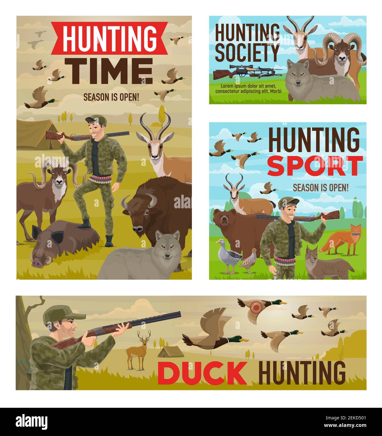 Huntsman huntsmen Stock Vector Images - Alamy