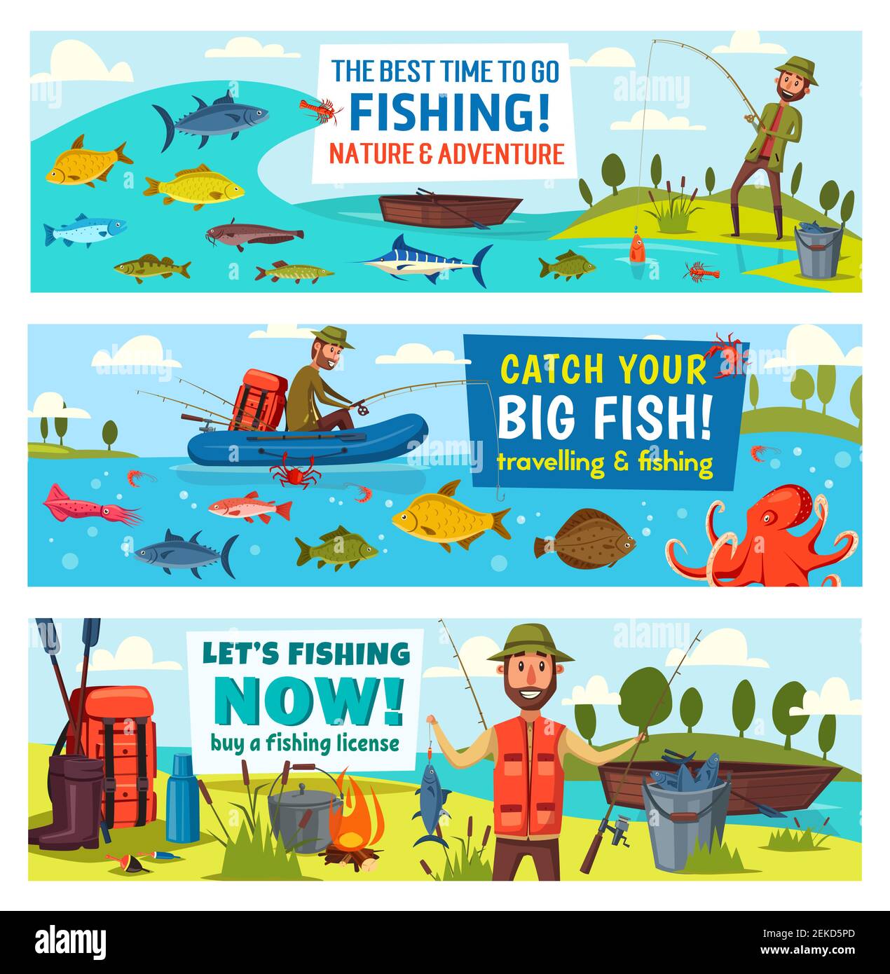 Angler net Stock Vector Images - Alamy