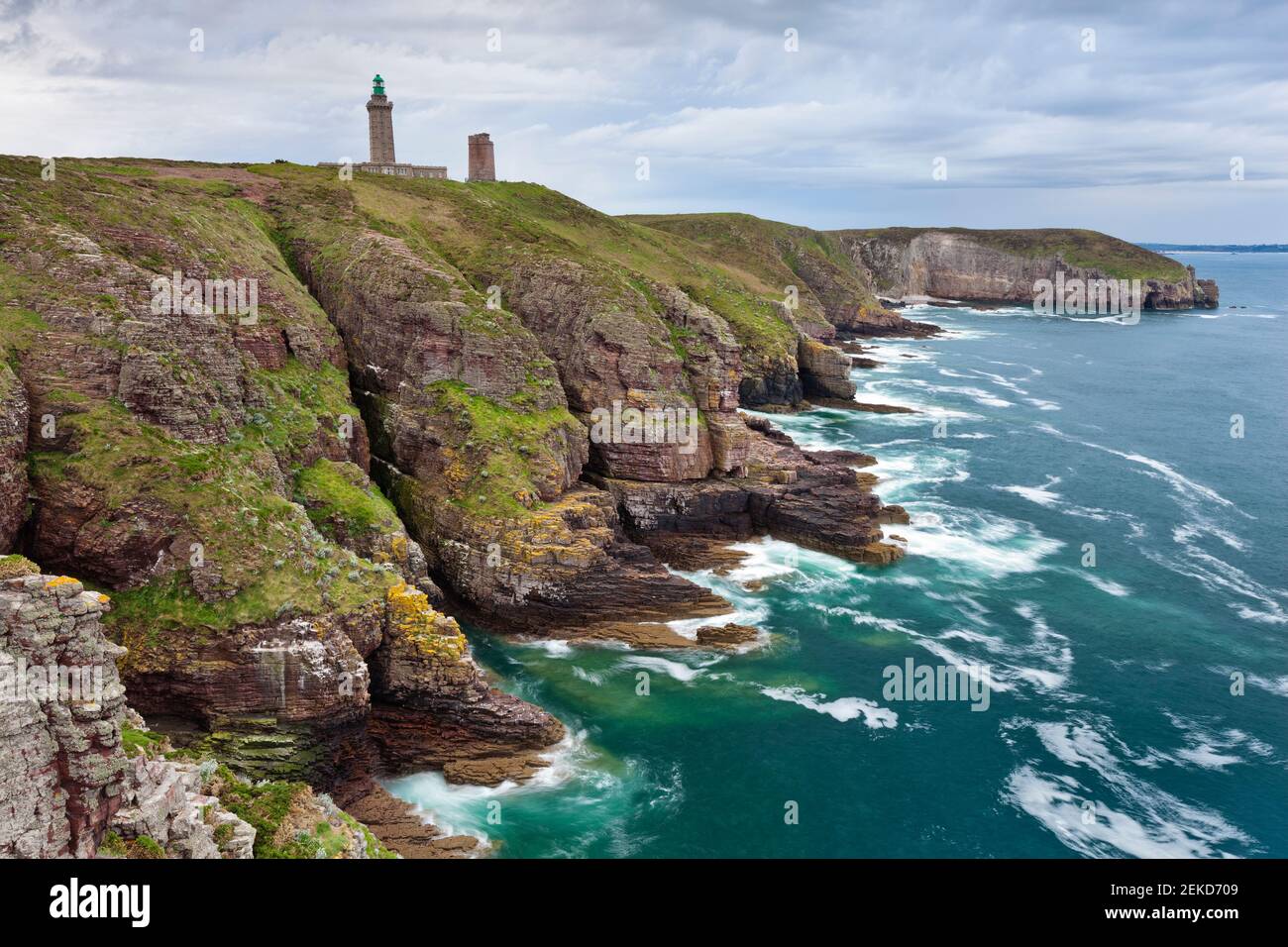 Lighthouse cap frehel bretagne france hi-res stock photography and ...