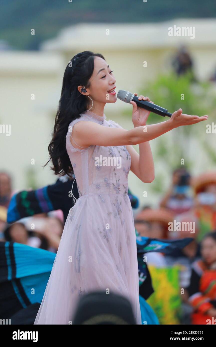 Chinese actress and singer Han Xue, also known as Cecilia Han attends ...