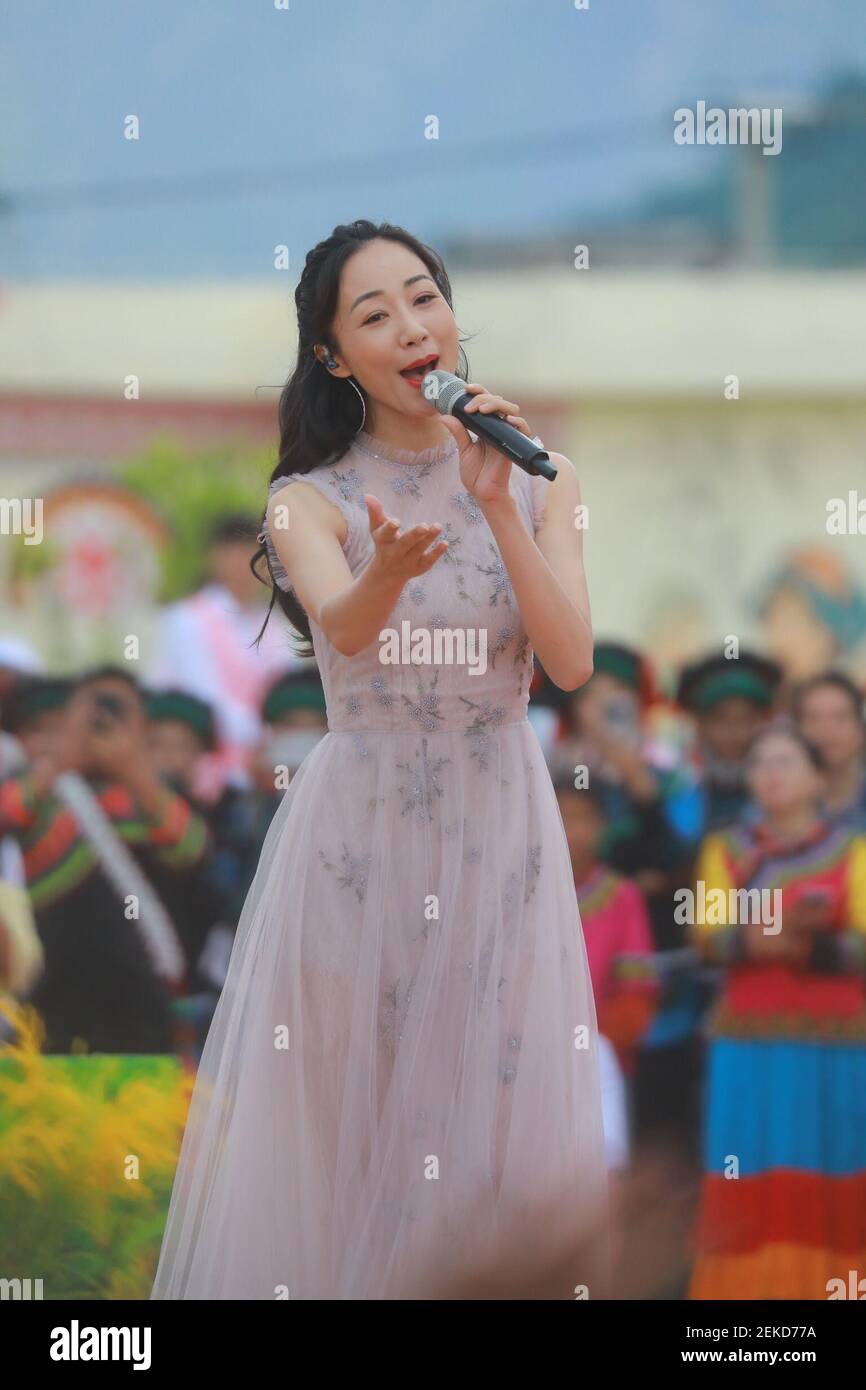 Chinese actress and singer Han Xue, also known as Cecilia Han attends ...