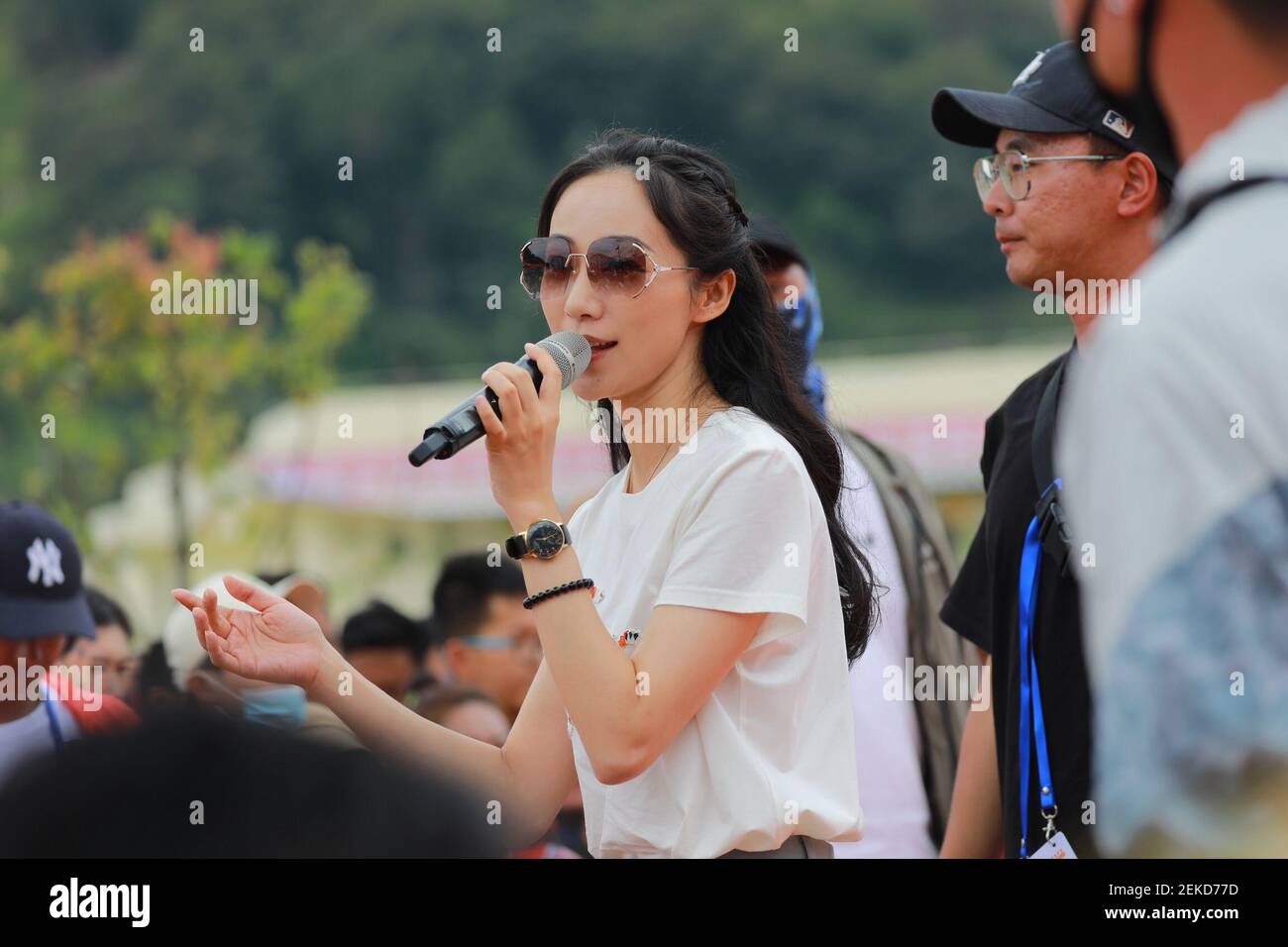 Chinese actress and singer Han Xue, also known as Cecilia Han attends ...