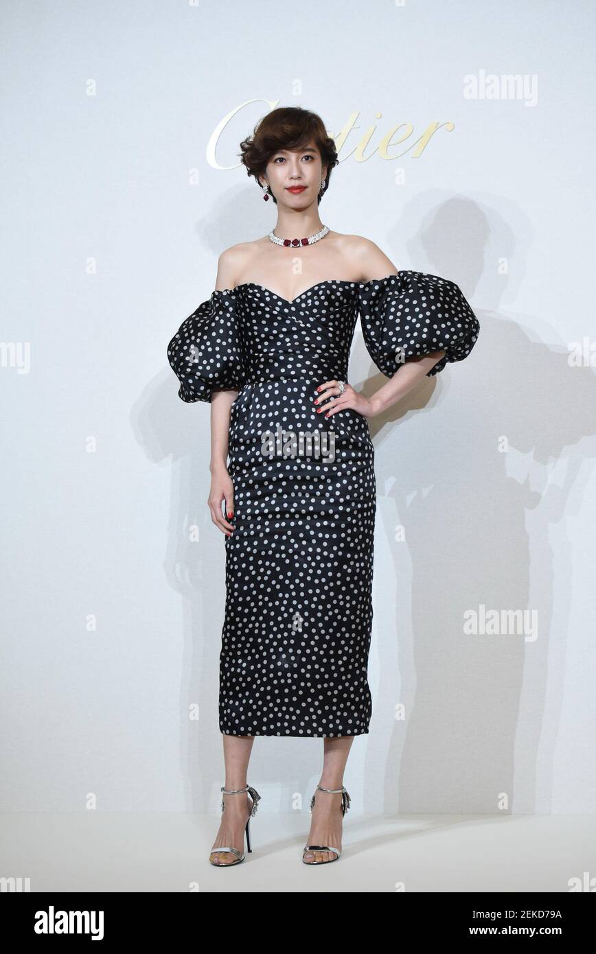 Taiwanese actress and model Annie Chen stands for Cartier jewelery ...