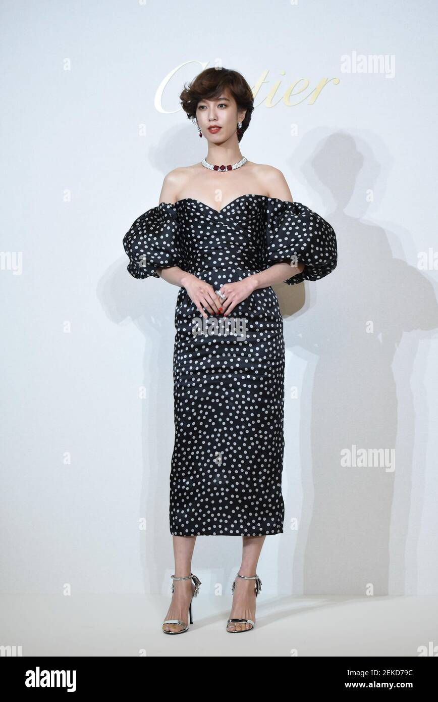 Taiwanese actress and model Annie Chen stands for Cartier jewelery ...