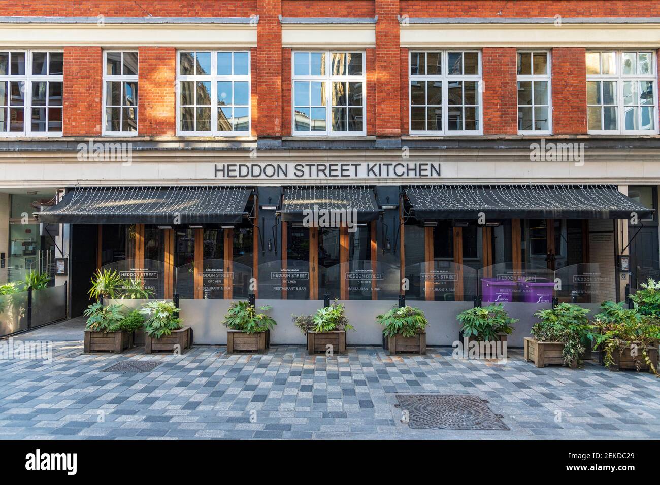 London, UK. 20th May, 2020. A view of the Heddon Street Kitchen owned ...