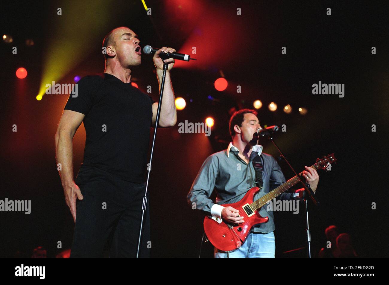 Go West on stage at 'The Here And Now 80's Concert' held at Wembley ...