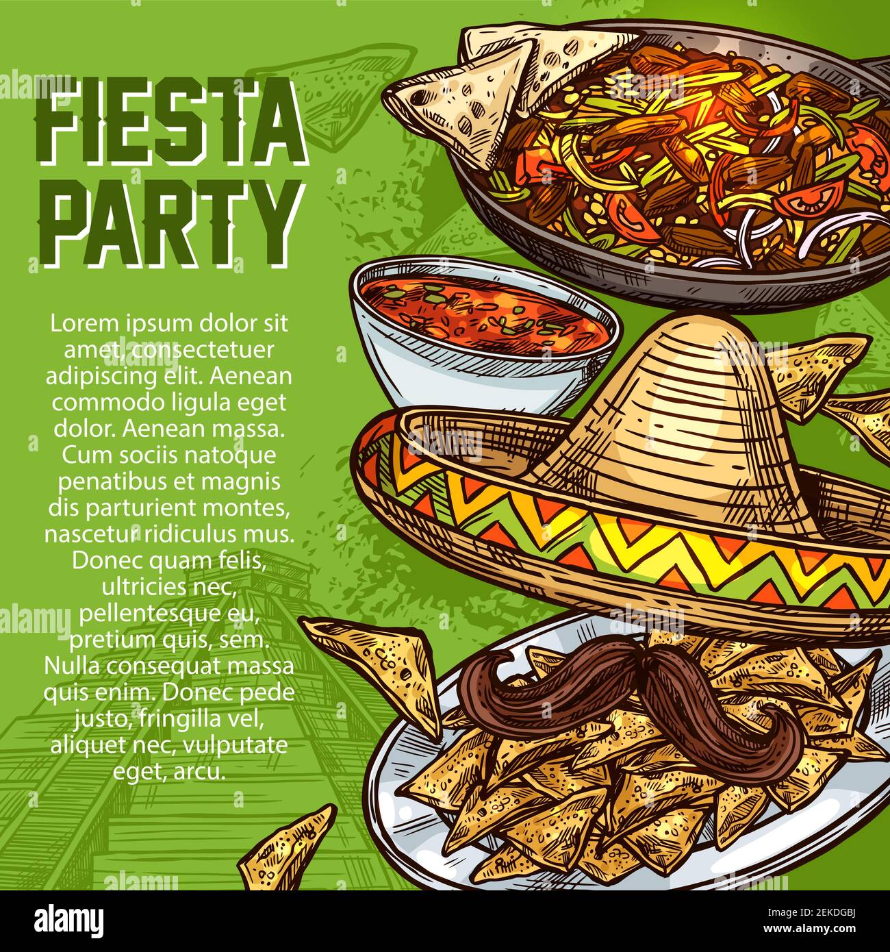 Nacho feast Stock Vector Images - Alamy