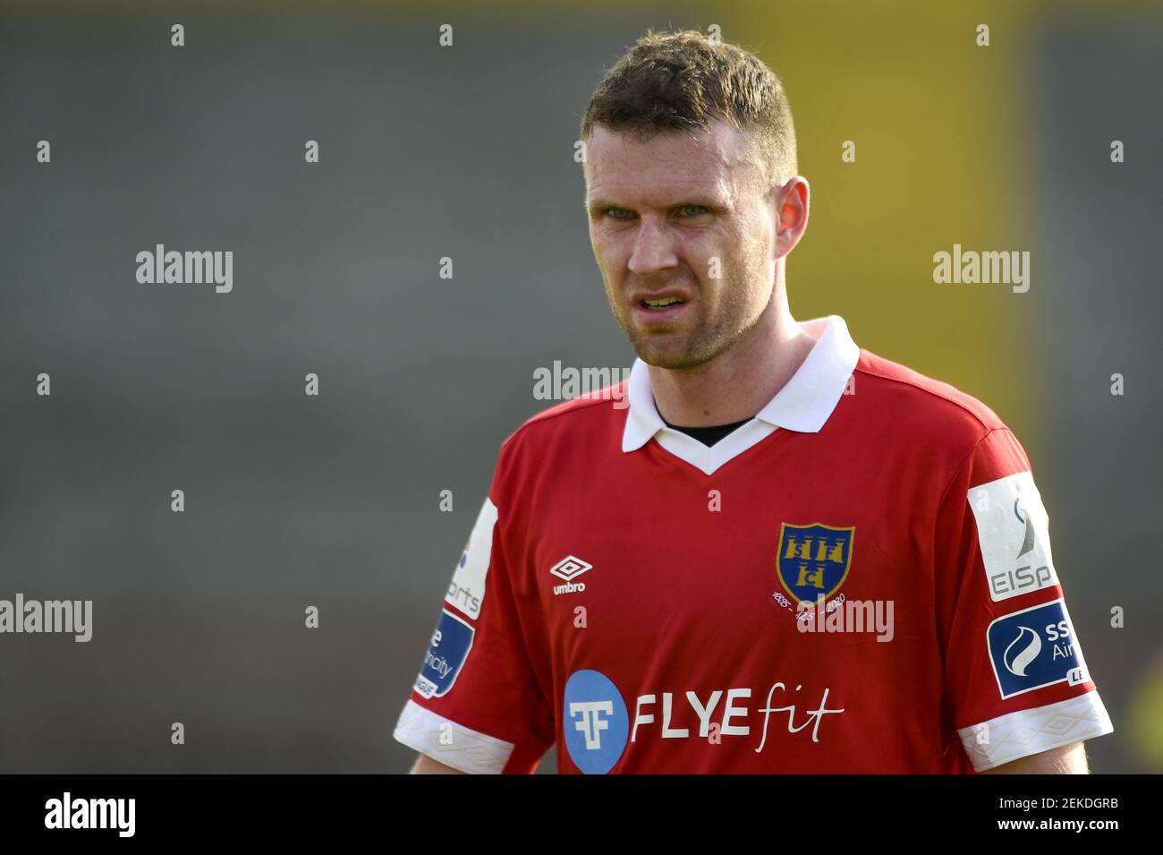 Ciar‡n Kilduff of Shelbourne looks on during the SSE Airtricity Premier ...
