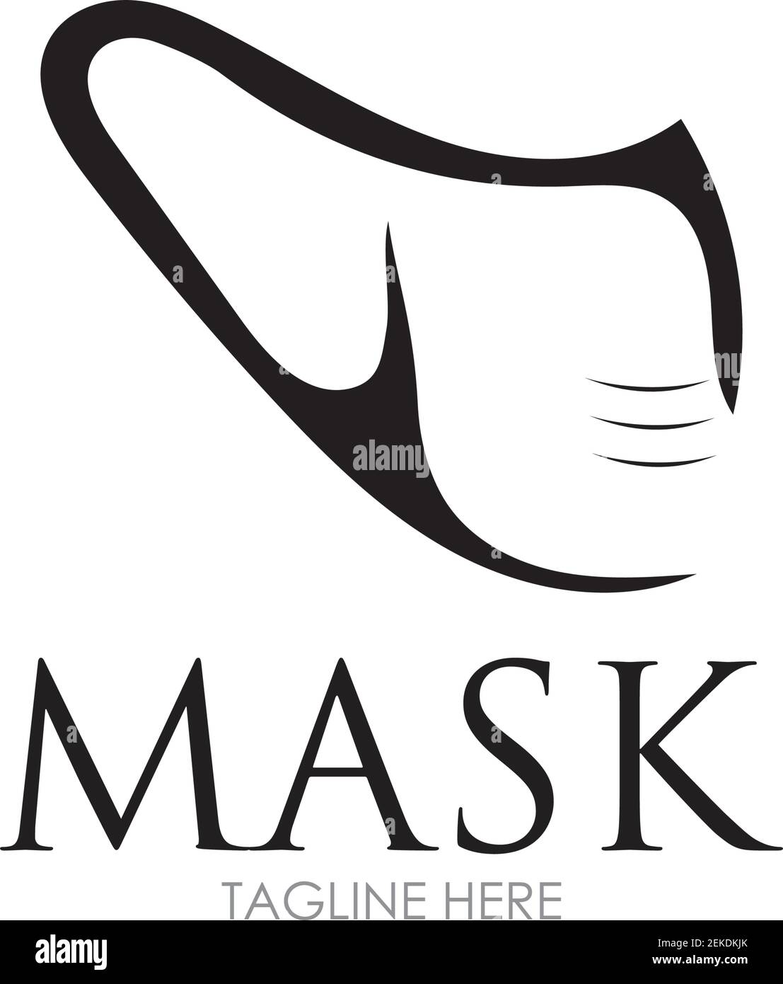 Face Mask Logo Design Vector Icon Illustrations Stock Vector Image ...