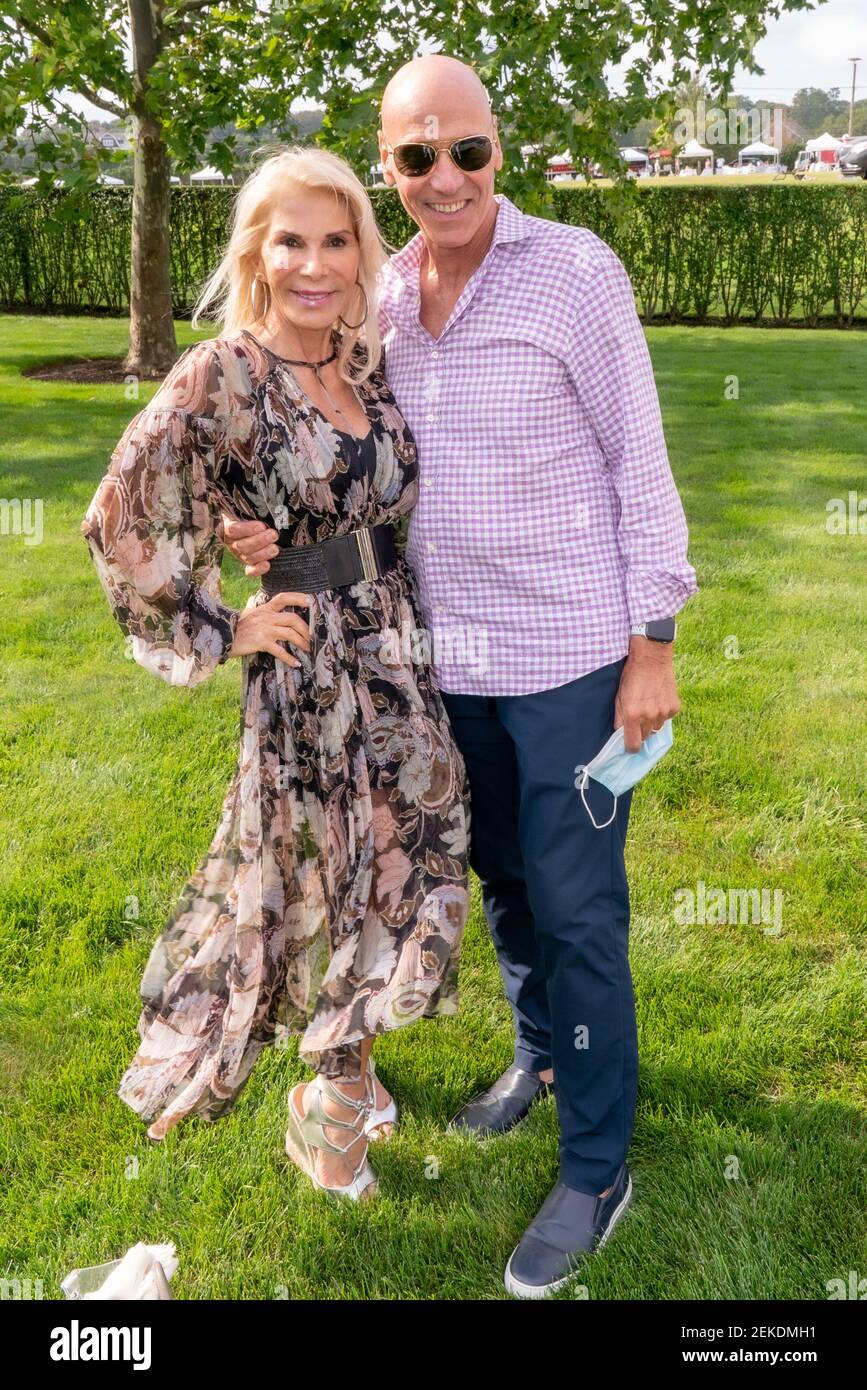 Andrea Warshaw Wernick and Joel Wernick attend Polo Hamptons 2020 ...