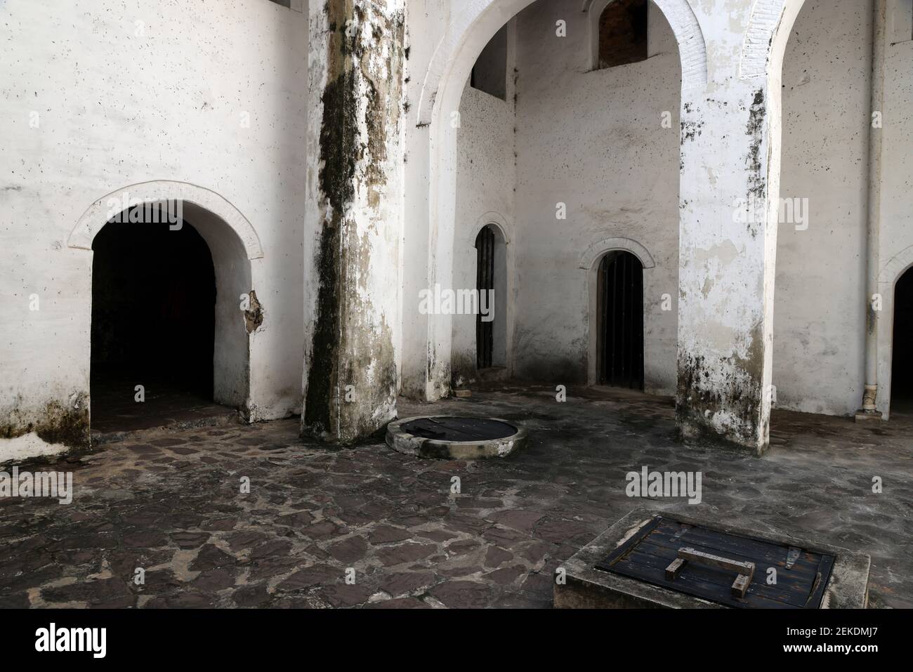 Elmina Castle fishing village Ghana Africa. West Africa on Atlantic ...