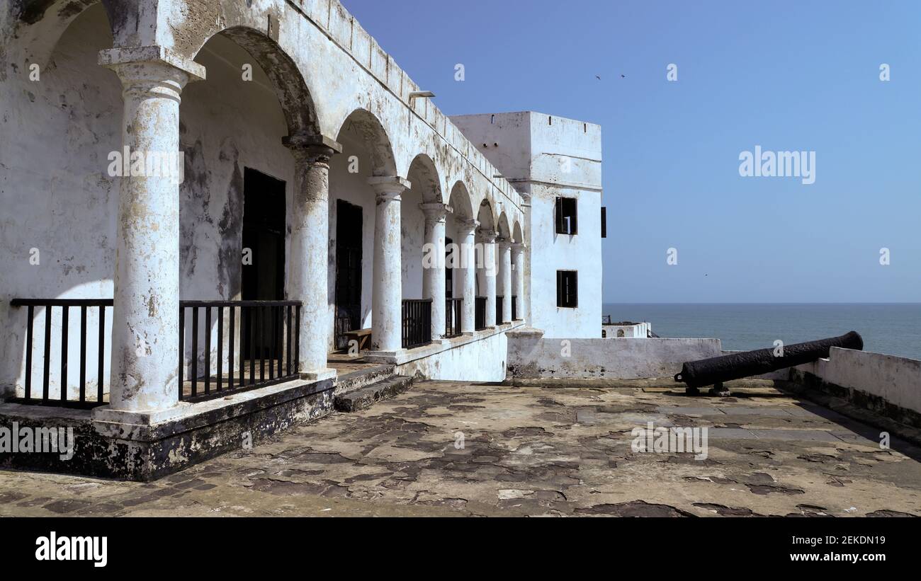 Elmina Castle fishing village Ghana Africa. West Africa on Atlantic ...