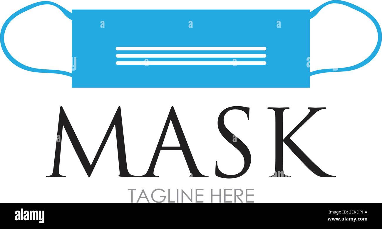 Face Mask Logo Design Vector Icon Illustrations Stock Vector Image ...