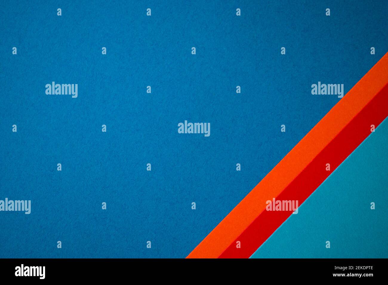 Blue, orange and red textured colored paper template Stock Photo - Alamy