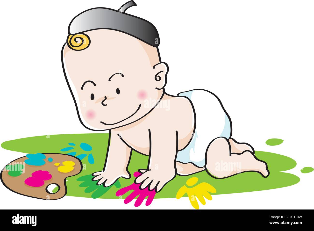 vector cartoon baby Stock Vector Image & Art - Alamy