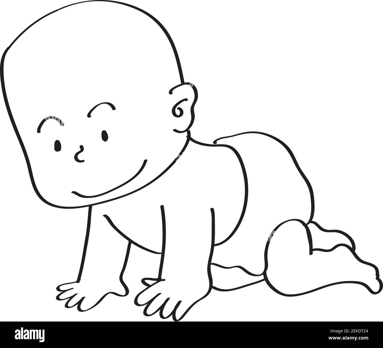 vector cartoon baby Stock Vector Image & Art - Alamy