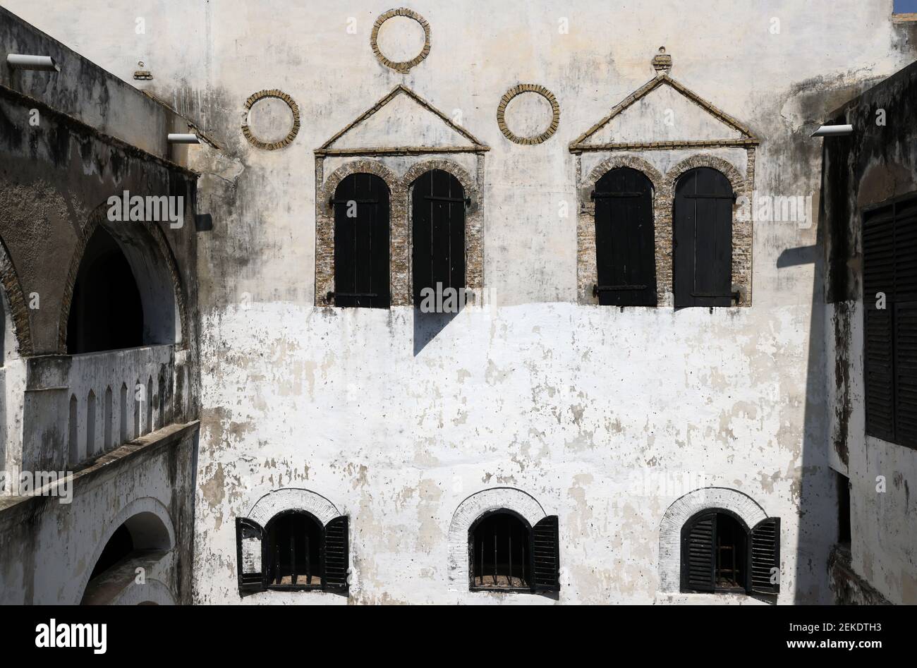 Elmina Castle fishing village Ghana Africa. West Africa on Atlantic ...