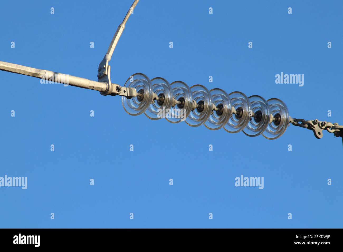 Close up of parts of electricity lines Stock Photo - Alamy