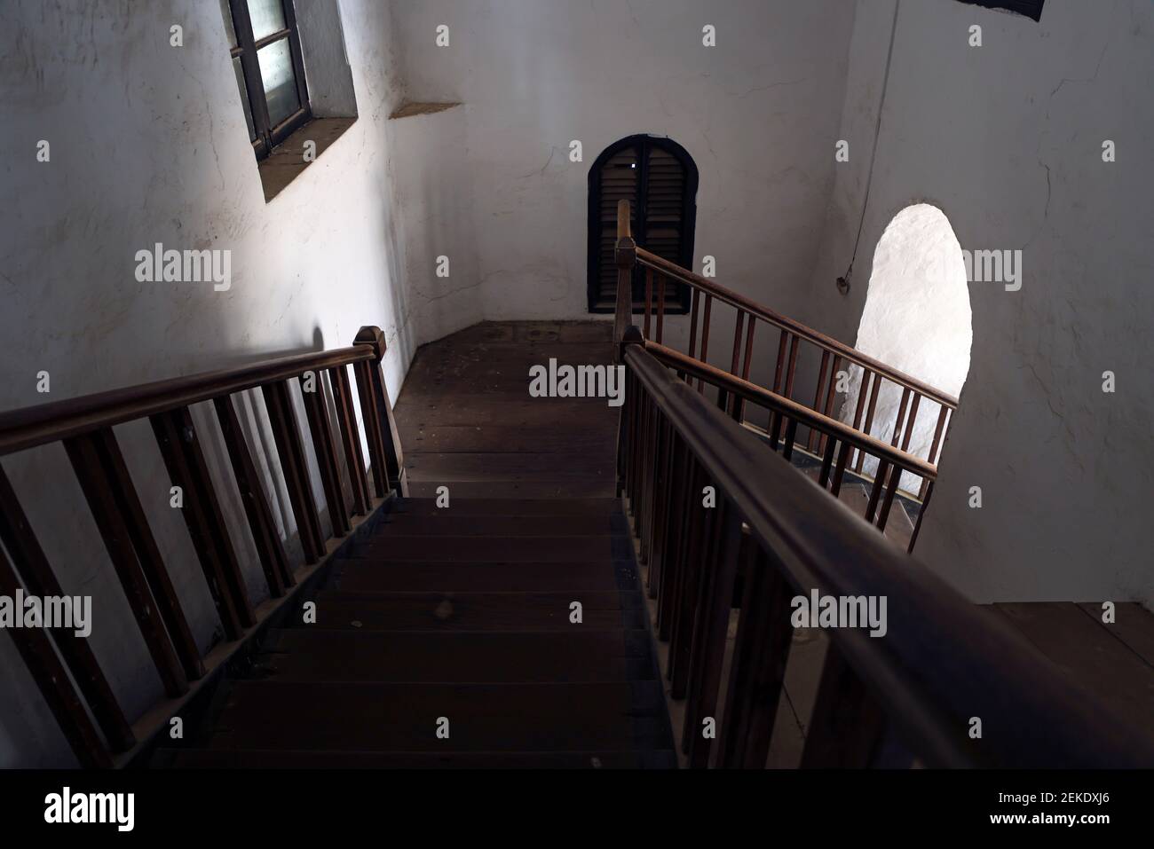 Elmina Castle fishing village Ghana Africa. West Africa on Atlantic ...