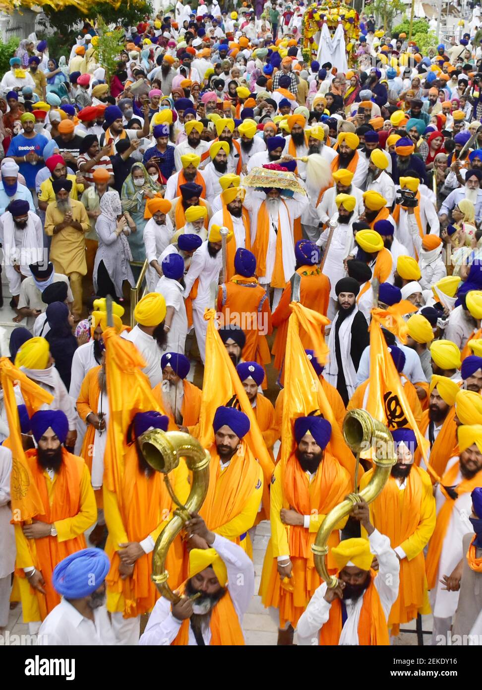 AMRITSAR, INDIA - AUGUST 19: Giani Jagtar Singh, head Granthi of Golden ...